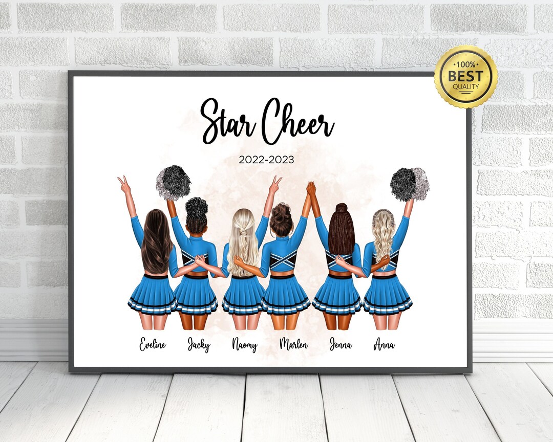 Cheer Gift, Cheerleaders Print, Personalized Cheerleader Gifts, Cheer ...