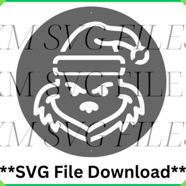 Grinch Cnc File - Etsy