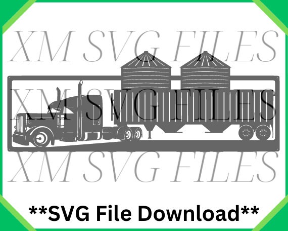 Grain Hauler Truck SVG File, SVG Digital Download, Instant Download SVG ...