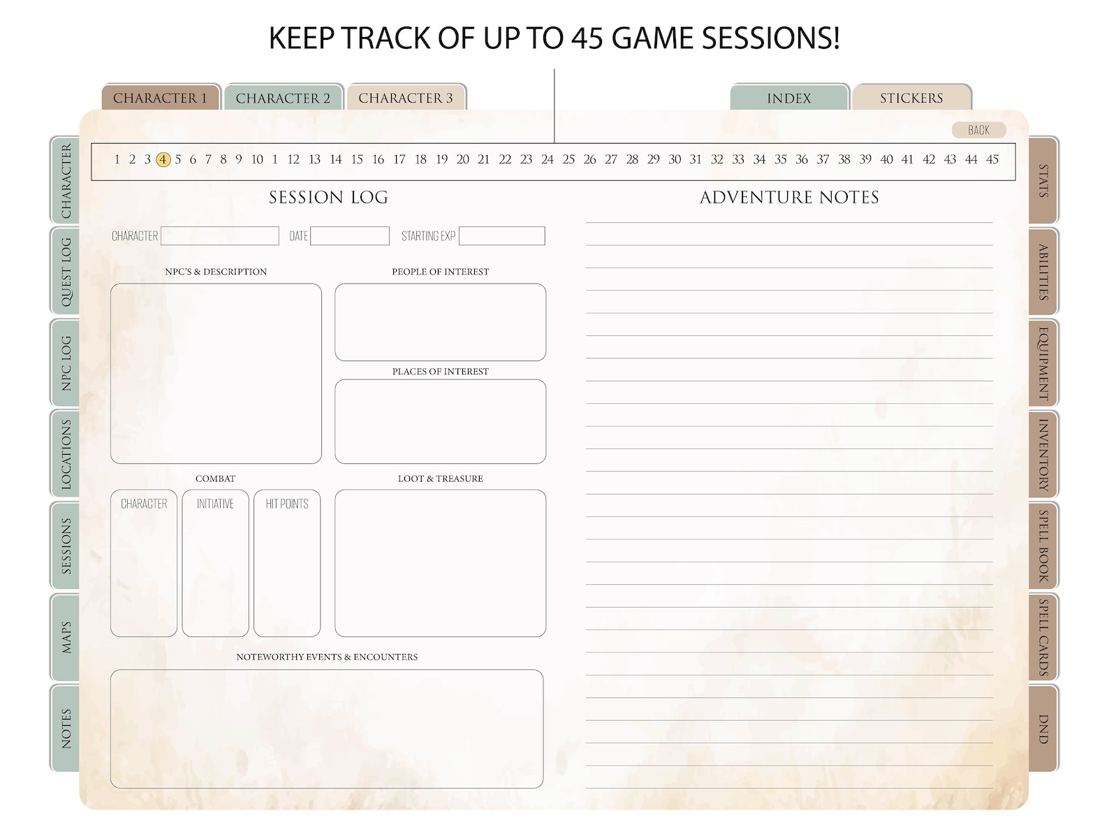 DND Journal | DND Digital Journal for Tablet | Goodnotes DND Journal ...