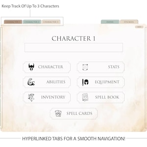 DND Character Journal | DND Digital Journal for iPad | Goodnotes DND ...