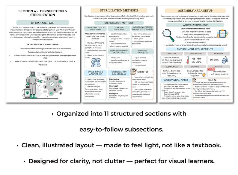 CRCST Study Guide 9th Edition Printable Sterile Processing Technician ...