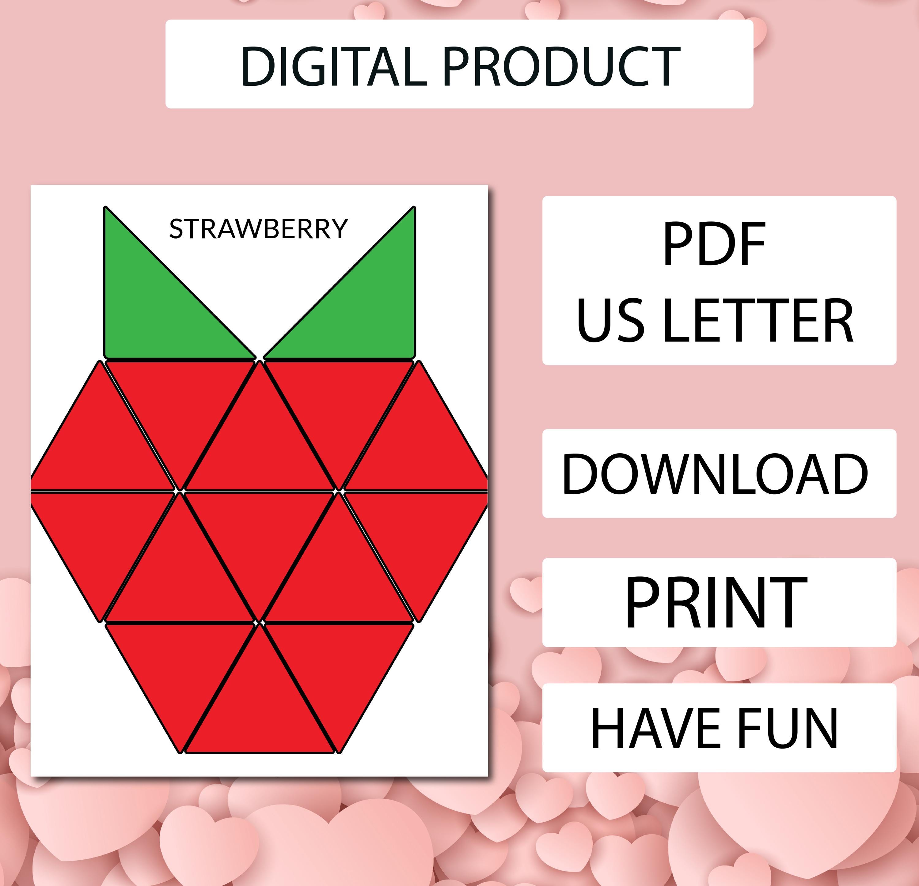 Magnetic Tiles Puzzle Printable Montessori Valentine's Day Activity for ...