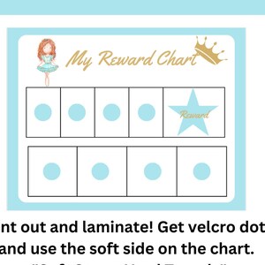 Ballerina 2 Reward Chart/token Board 4 Tokens - Etsy