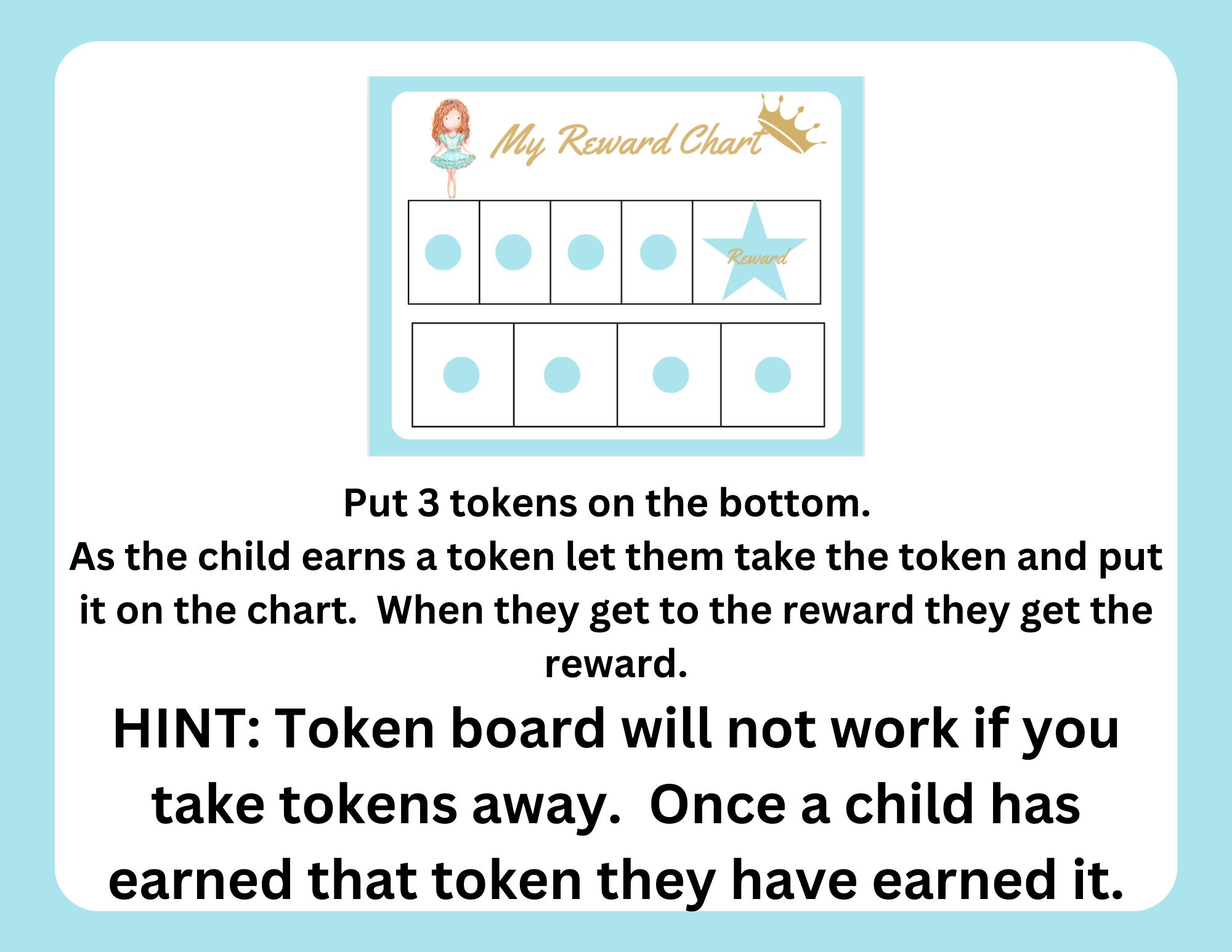 Ballerina 2 Reward Chart/token Board 4 Tokens - Etsy