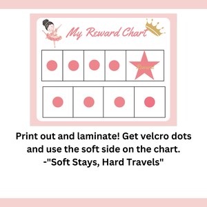 Ballerina 3 Reward Chart 4 Tokens - Etsy