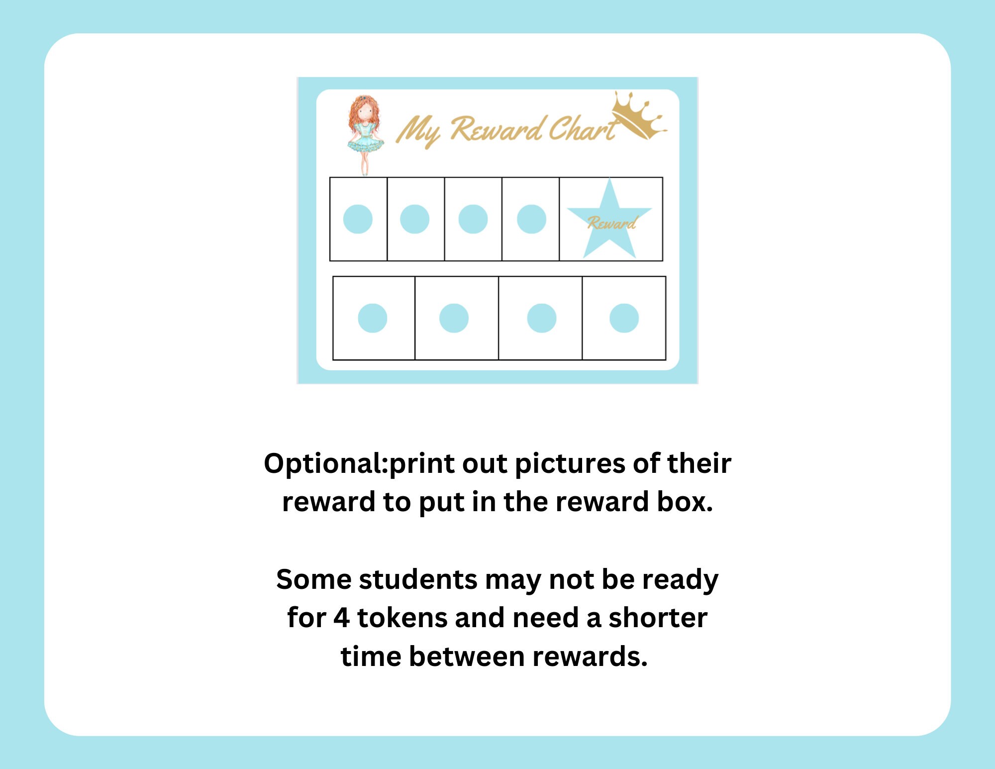 Ballerina 2 Reward Chart/token Board 4 Tokens - Etsy