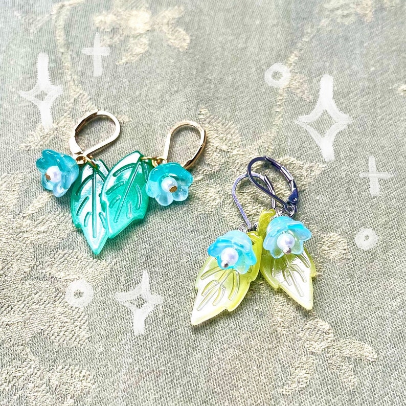 Blue Nightshade Earrings Zelda: Breath of the Wild & Tears of the ...