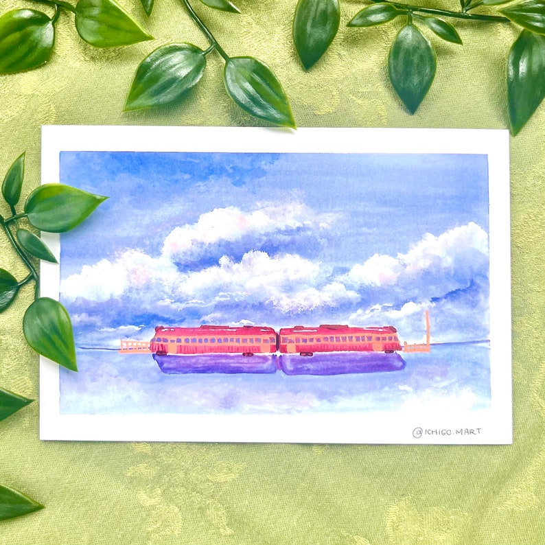 6 X 4 In Postcard Studio Ghibli Art Print Spirited Away Train - Etsy