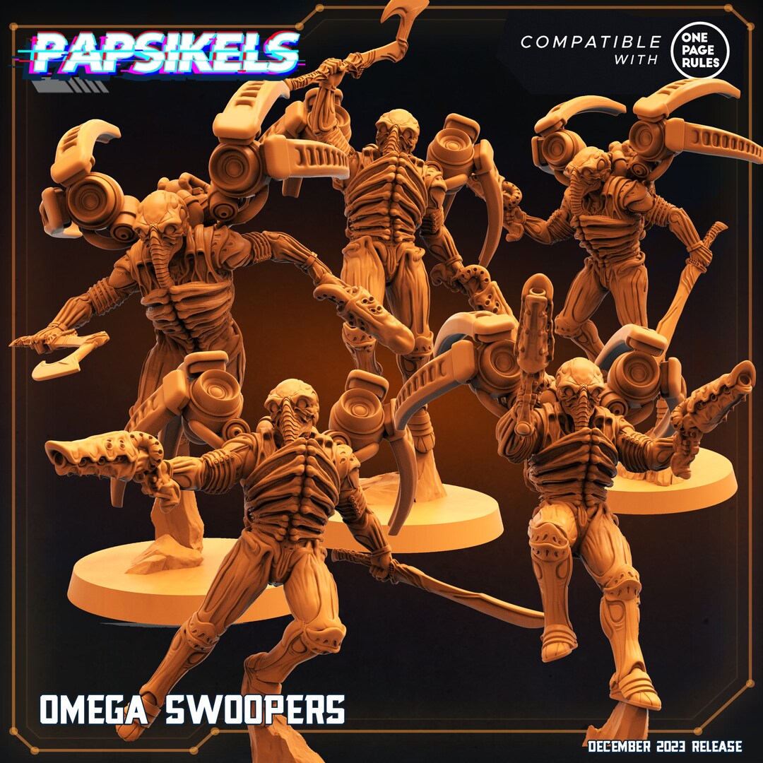 Omega Swoopers One Page Rules Compatible RPG Scifi 32mm Papsikels - Etsy