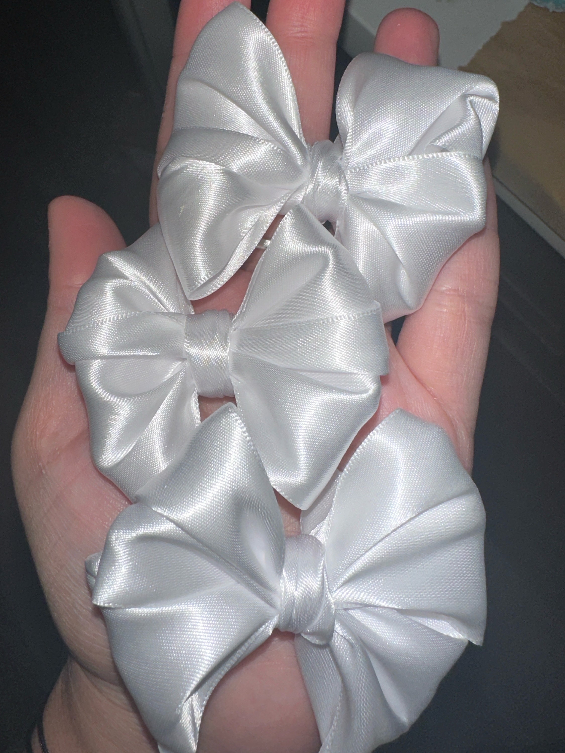 Satin Treat Bows: Handmade Treat/party Favor Ribbons (1 Dozen) - Etsy