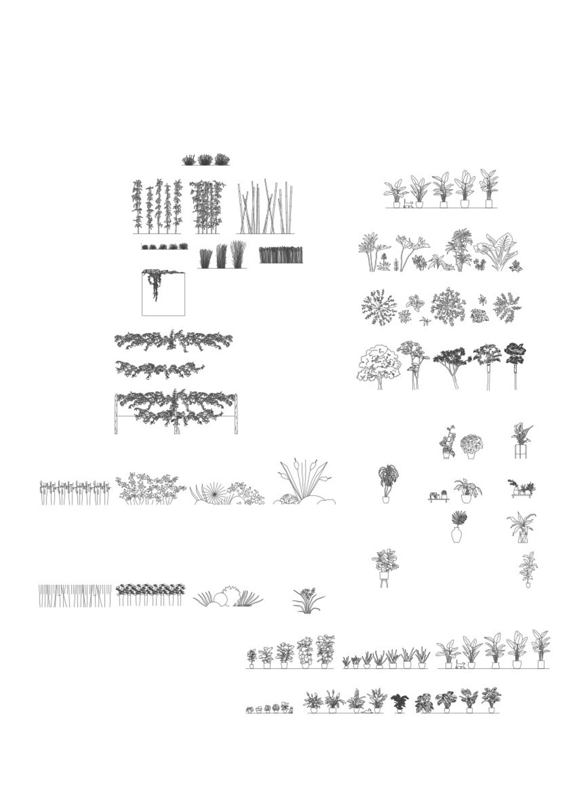 Ultimate Tree Collection: SVG Files for Architectural Plans & Sections ...