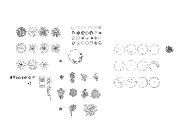 Ultimate Tree Collection: SVG Files for Architectural Plans & Sections ...