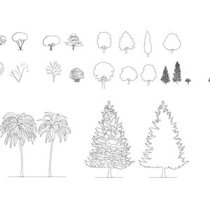 Ultimate Tree Collection: SVG Files for Architectural Plans & Sections ...