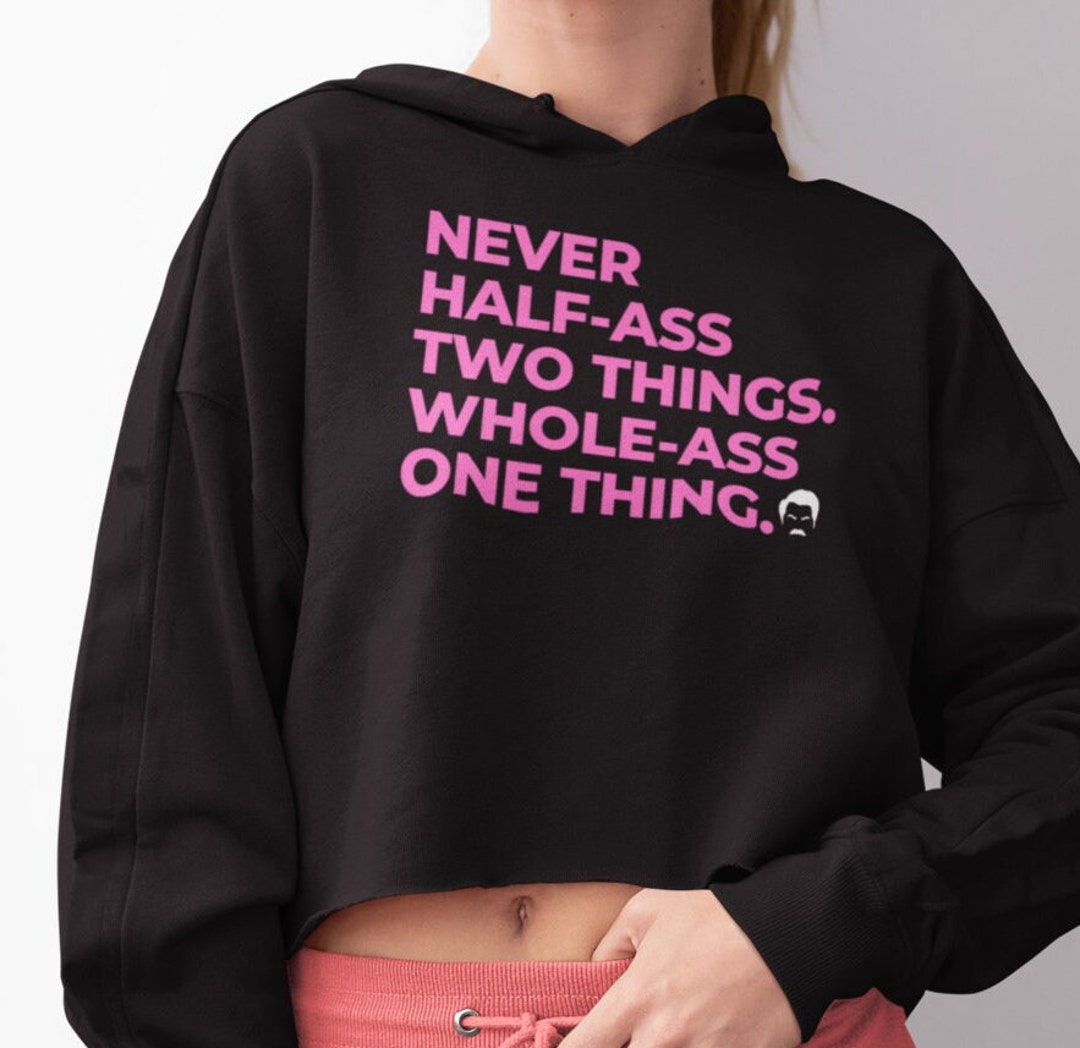 Parks and Rec Merch | Ron Swanson Quote Crop Hoodie | Womens - Etsy