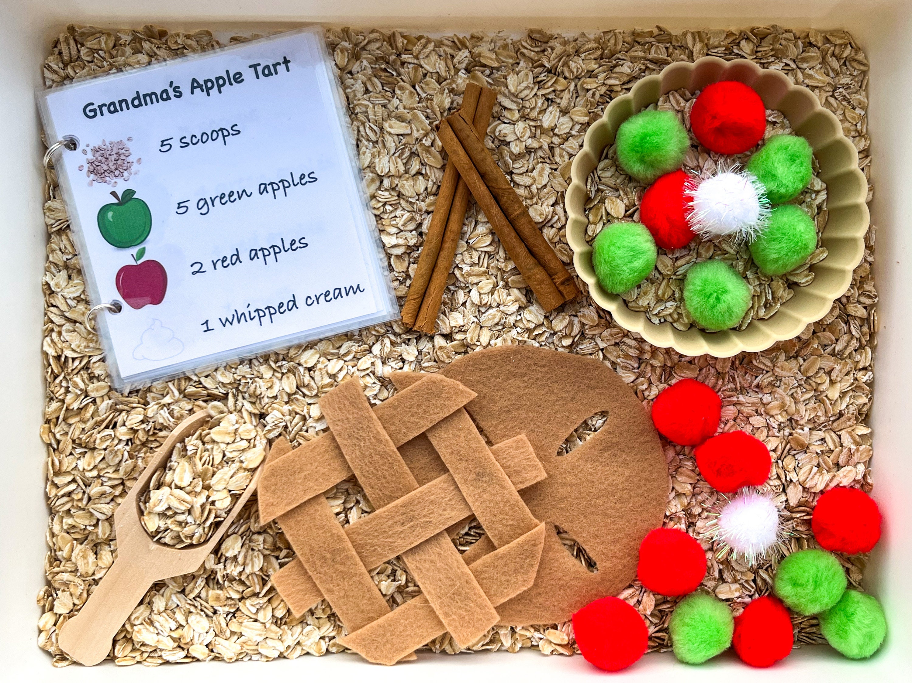 Apple Pie Sensory Bin KIT - Etsy