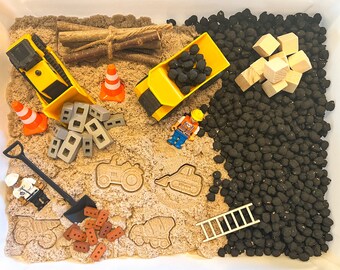 CUSTOM Construction Site Sensory Bin - Etsy
