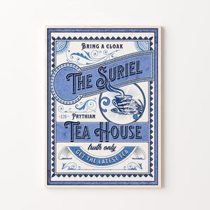 Suriel Tea House ACOTAR Printable Digital Print Poster Bookish Wall Art ...