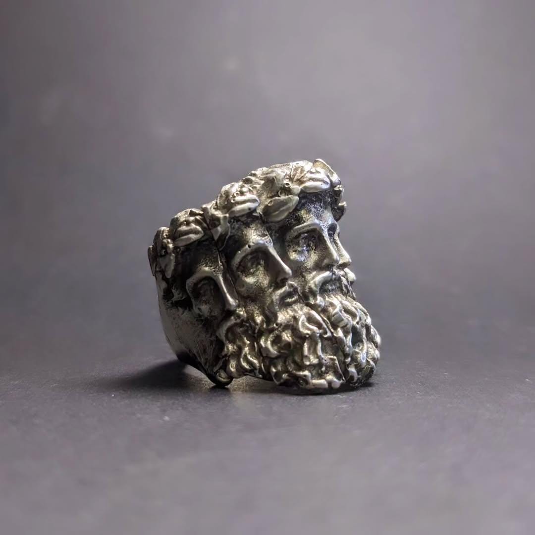 Zeus God Ring Greek Mythology Ring for Men Handmade 925 Sterling Silver ...