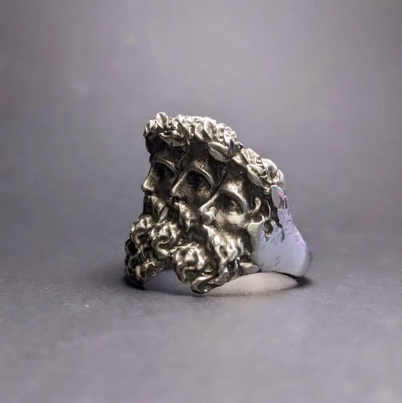 Zeus God Ring Greek Mythology Ring for Men Handmade 925 Sterling Silver ...