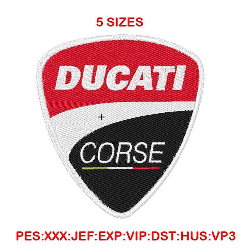 Ducati Corse Logo Machine Embroidery Design for Digital Download - Etsy