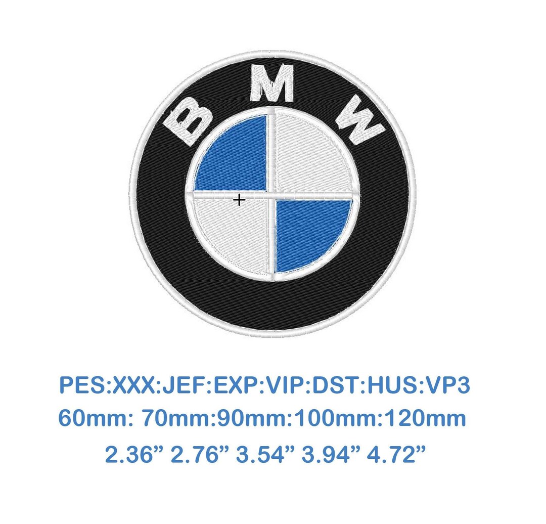 BMW Logo Digitized Machine Embroidery Design for Digital Download ...