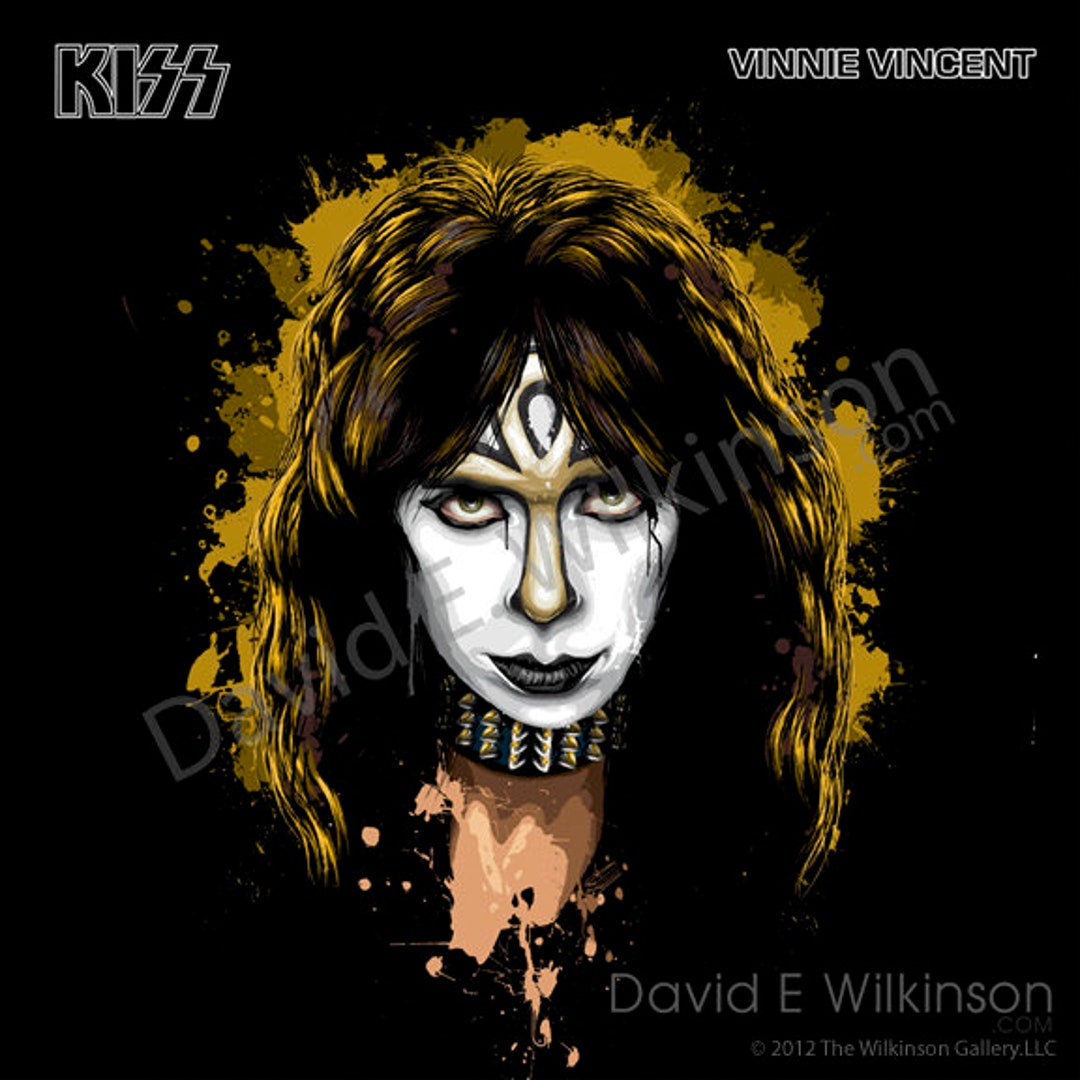 KISS Vinnie Vincent "the Ankh Warrior" Art Giclee' by David E ...