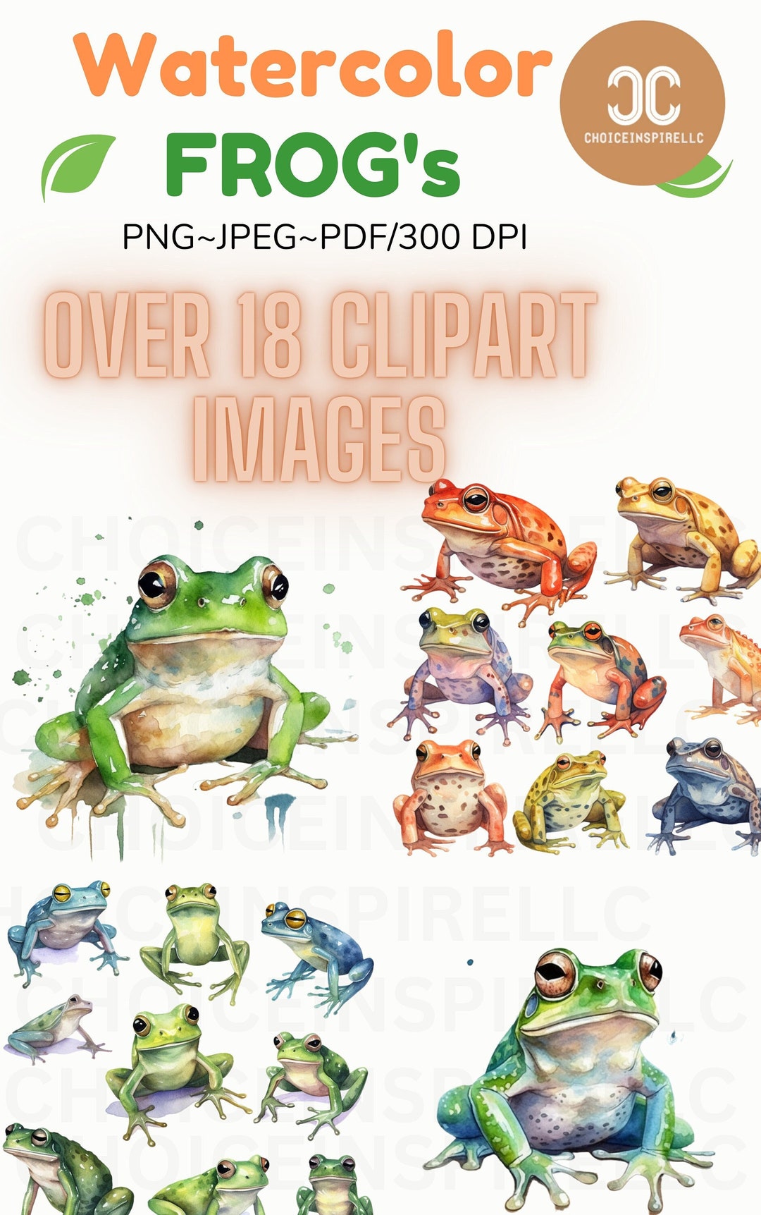 Watercolor Frog Clipart Png-animal Images Png Outdoor Animal Png Craft ...