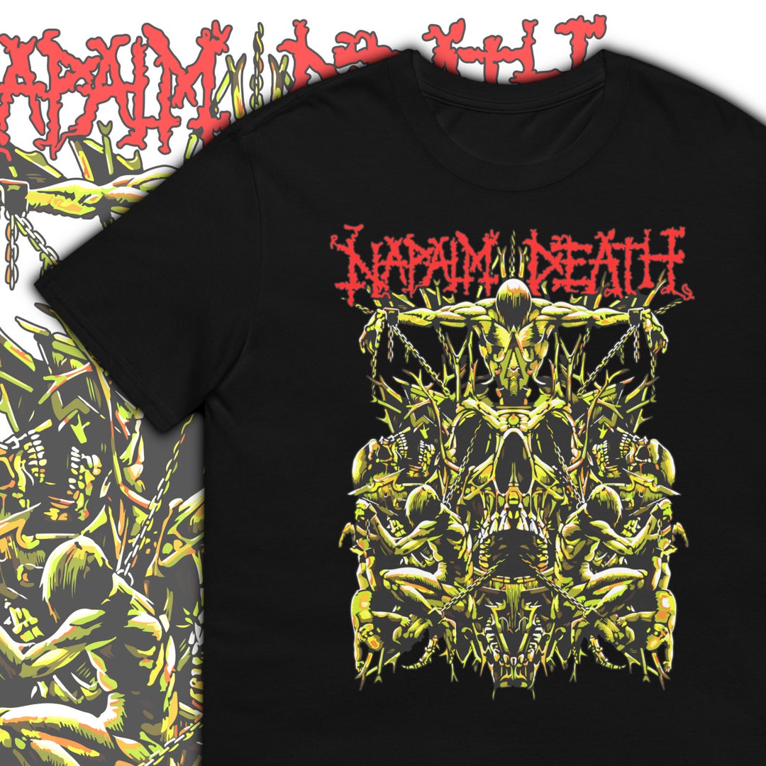 Napalm Death Premium T-shirt Grindcore T-shirt Death Metal T-shirt ...