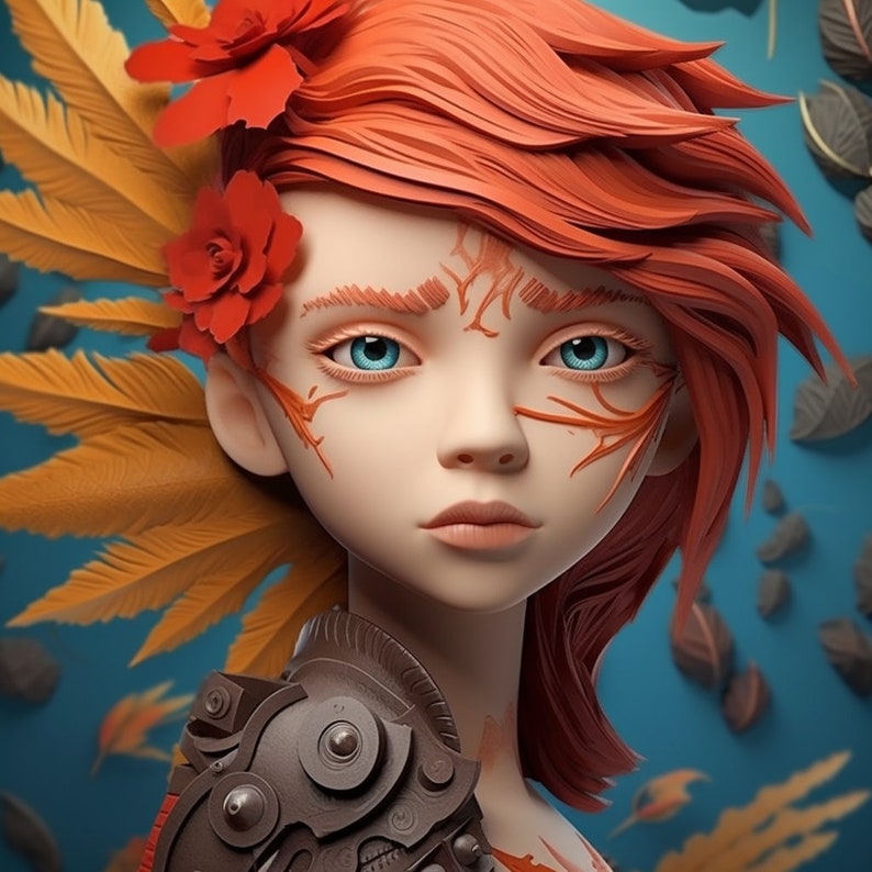 Customized Avatars Personalized Kirigami Avatar Customized Social Media ...