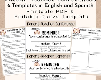Parent Teacher Conference Template - Etsy
