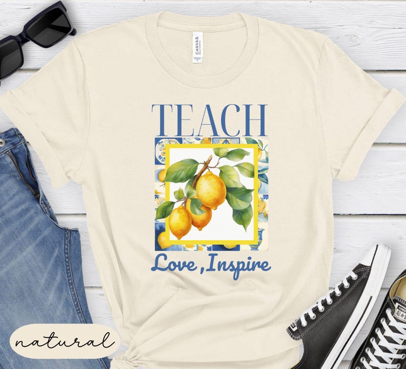 Lemon Teacher Shirt, Amalfi Coast Teach Gift Tshirt, Gifts for Teachers ...