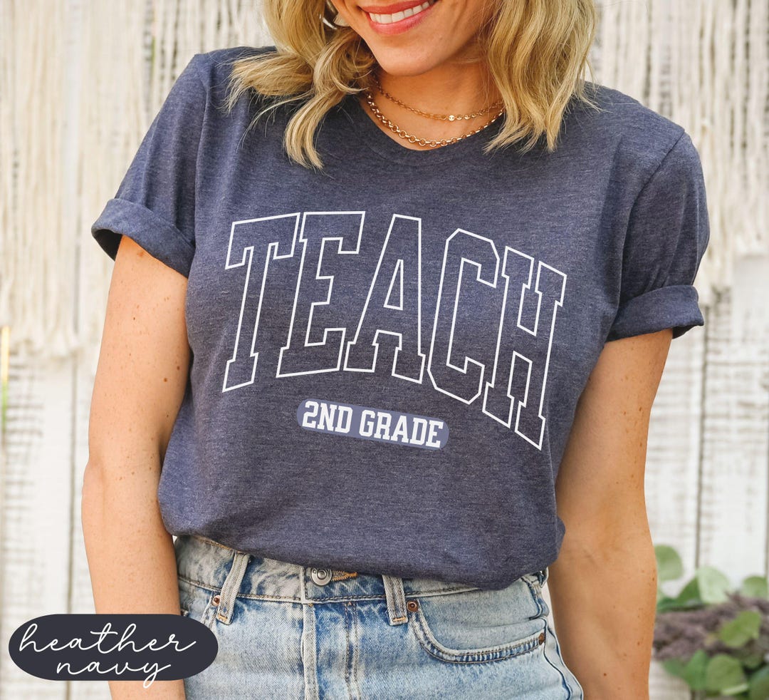 Teach 2nd Grade Shirt, Second Grade Teacher T-shirt, Back to School ...