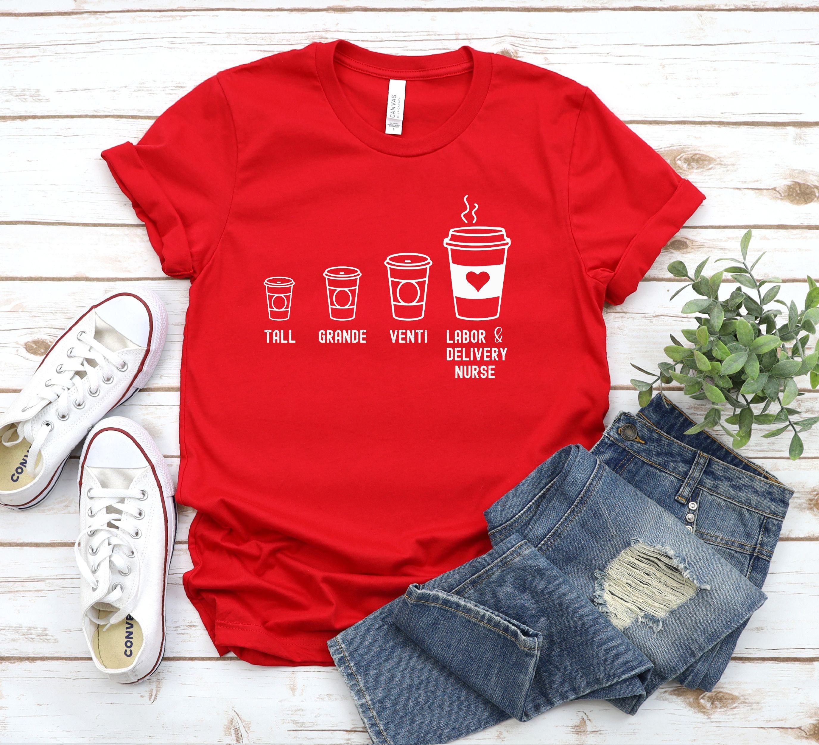 Funny Labor and Delivery Nurse Practitioner Shirt, Coffee Lover T-shirt ...