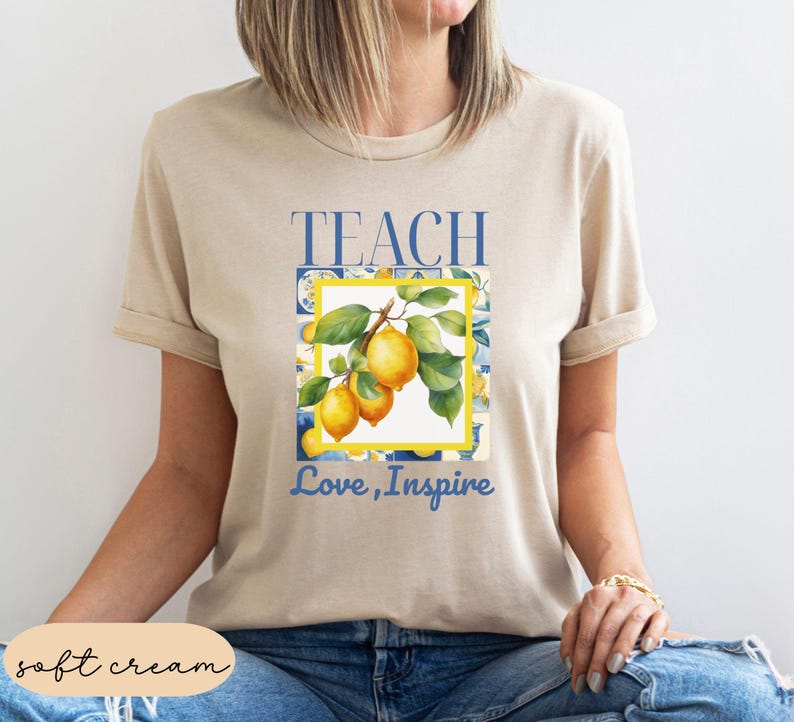 Lemon Teacher Shirt, Amalfi Coast Teach Gift Tshirt, Gifts for Teachers ...