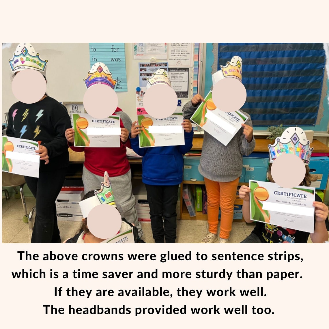 Class Crown Crowns Editable Template, DIY School Paper Craft,birthday ...