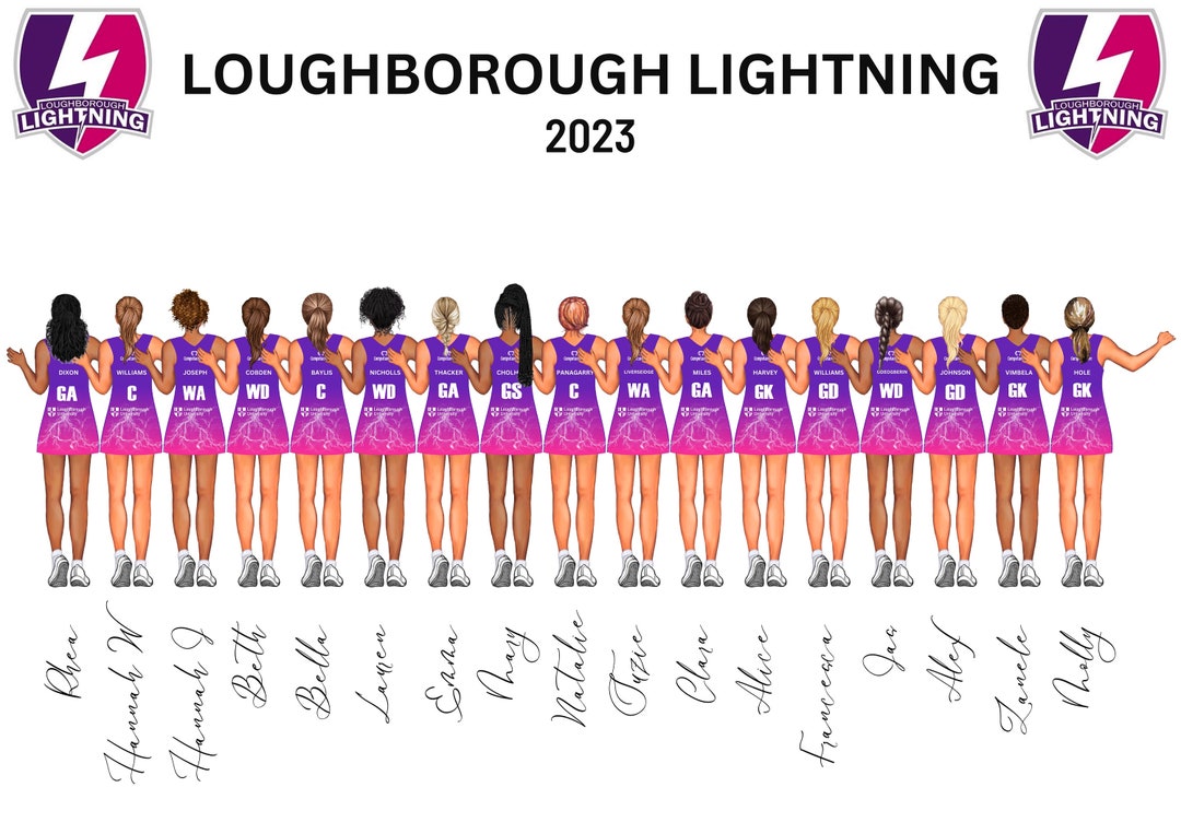 Personalised Netball Prints - Etsy UK