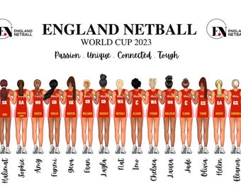 Personalised Netball Player Poem Print Gift - Etsy UK