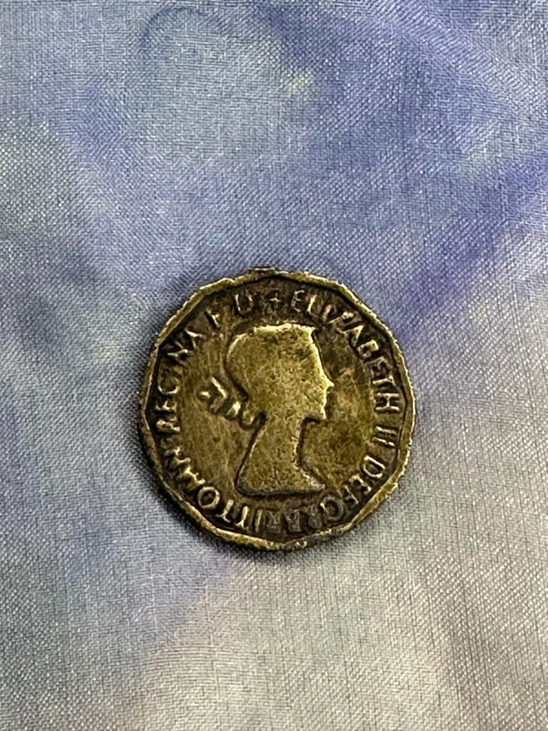 Vintage 1958 Great Britain 3 Pence Coin, Queen Elizabeth II Collectible ...