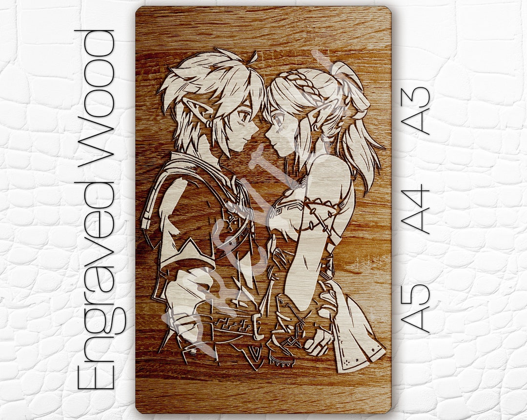 Wooden Poster Popular Princess Adventure Game Engraved Art, Wooden ...