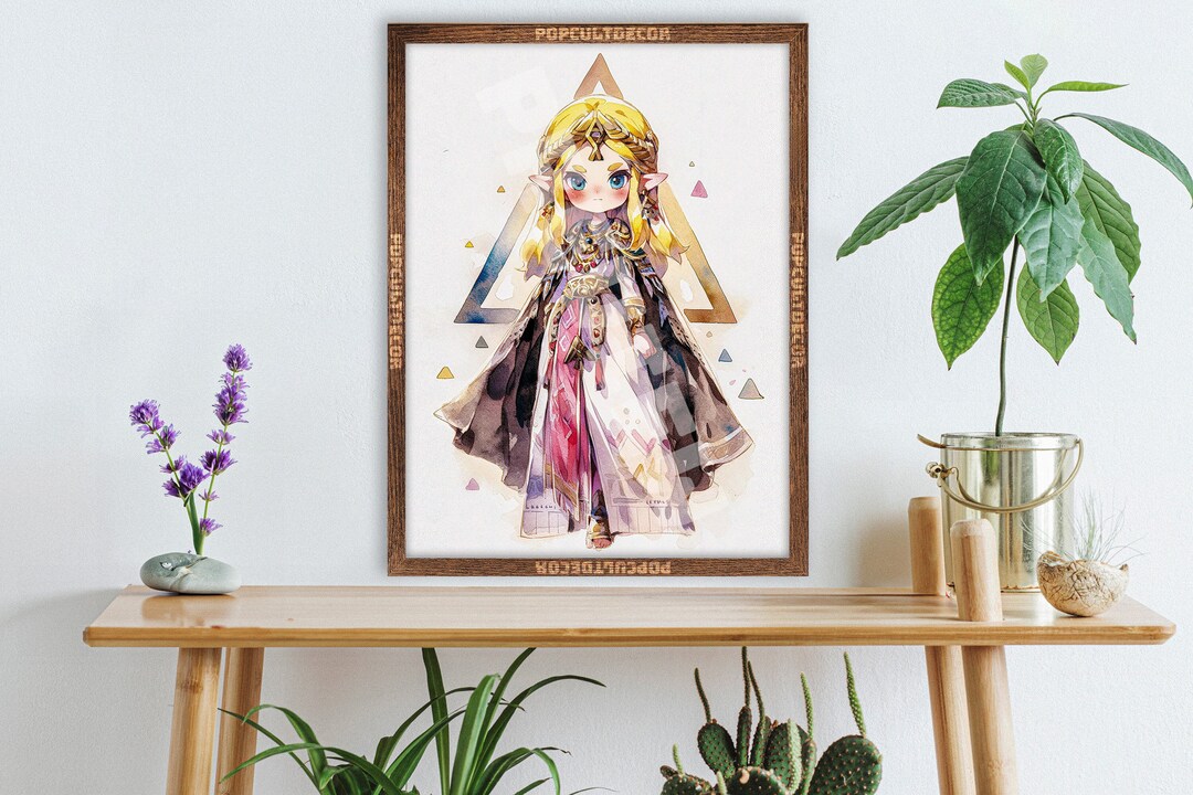 Popular Game Legend Princess - Watercolor Chibi Cute JRPG Poster Kids ...
