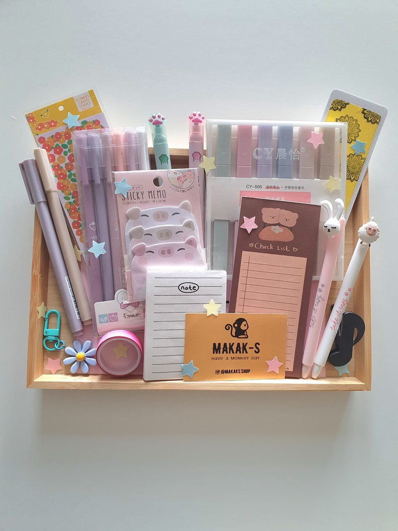 Caja Sorpresa Mini Papelería Kawaii - Etsy México