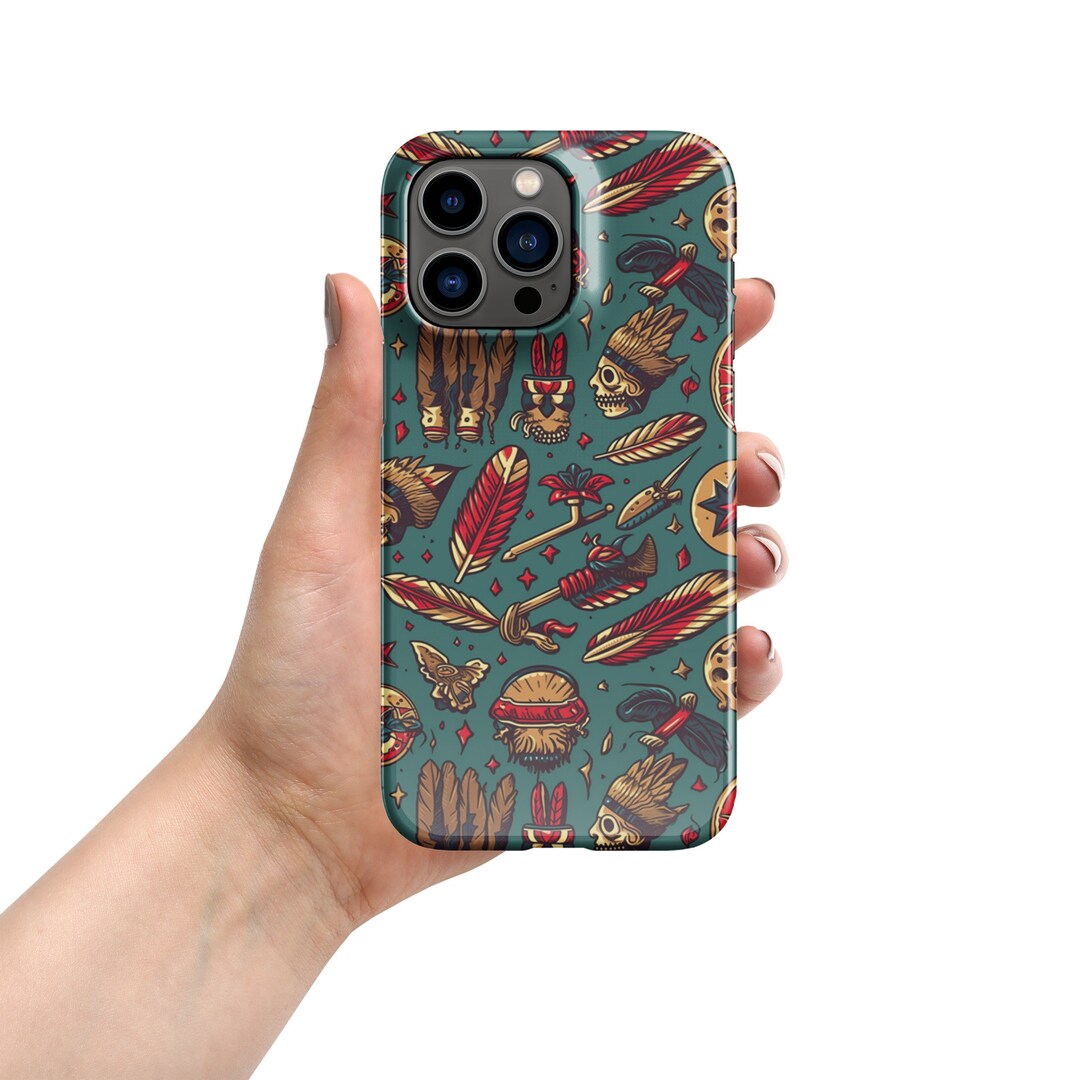 IPhone Case - American Traditional Tattoos | Snap Case, Easy Charging ...