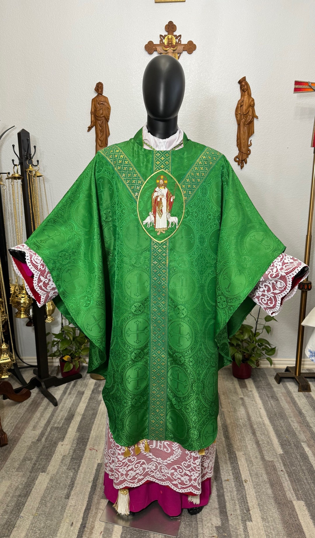 Green Chasuble Set - Etsy