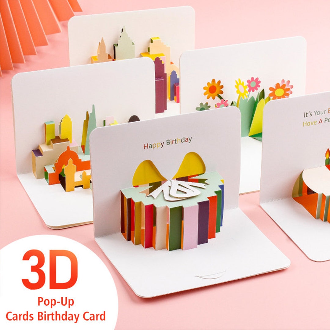 Unique Pop-up Gift Card: Happy Birthday Birthday Gifts Gift 3D Pop-up ...