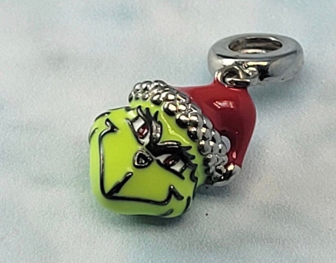 The Grinch Christmas S925 Charm - Etsy
