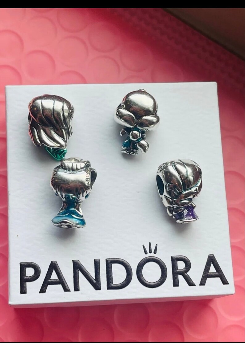 Pandora Disney 100th Princess Set of 4 Charms - Etsy