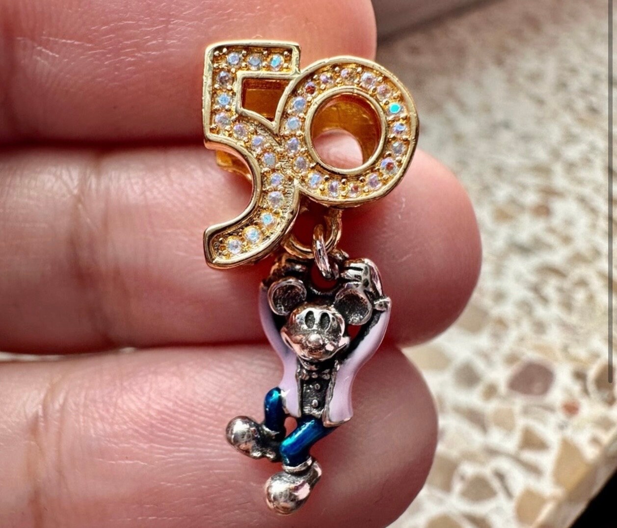 Pandora Mickey 50th Anniversary S925 Charm - Etsy