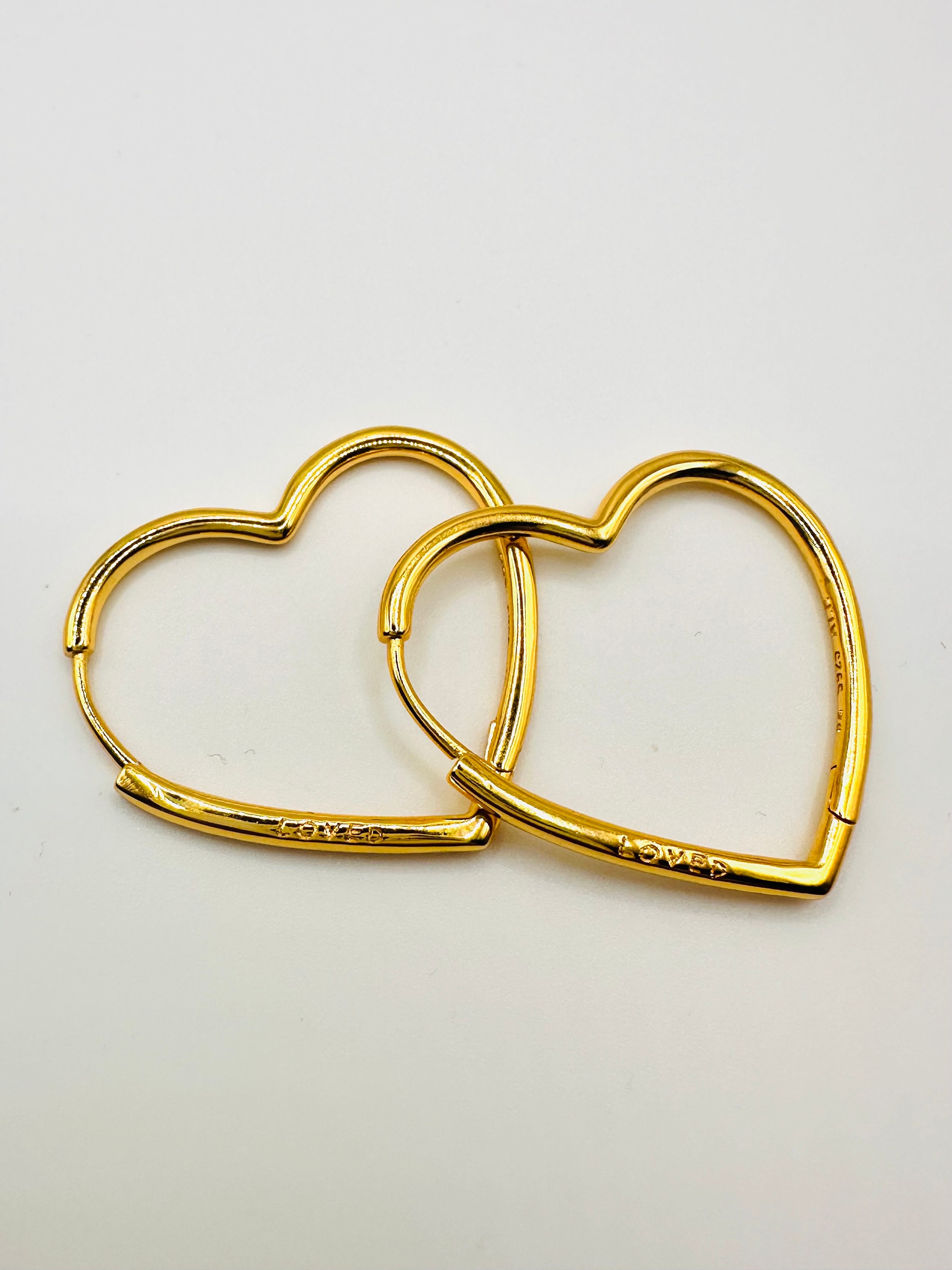 Pandora Heart Hoop Earrings for Women Gold Dangle Meaningful Earrings ...
