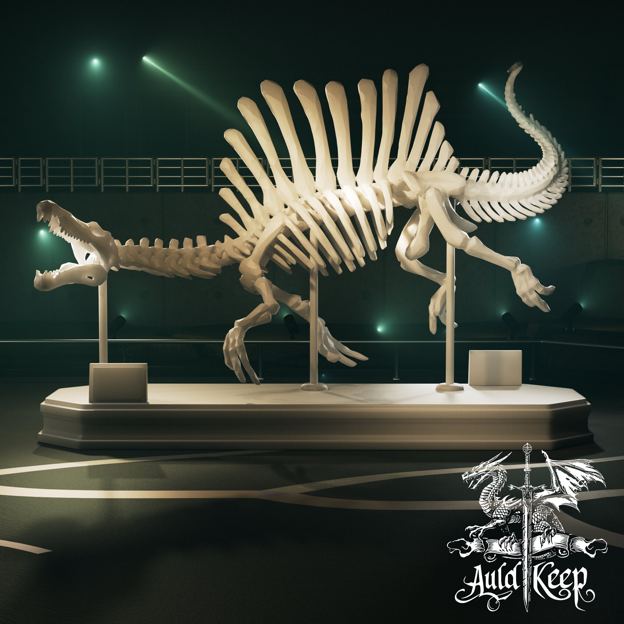 Animal Crossing: New Horizons Inspired // Spinosaurus Dinosaur Skeleton ...